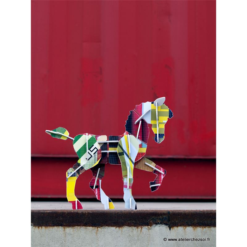 Cheval design en carton imprimé 29 cm Studioroof de L'Atelier Chez Soi