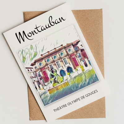 Carte Postale Montauban Théâtre Olympe de Gouge
