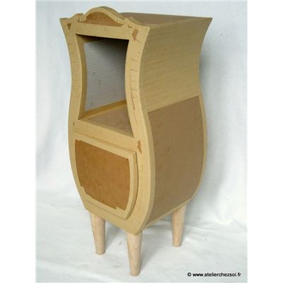 Patron de meuble en carton - Chevet Hadèle de L'Atelier Chez Soi