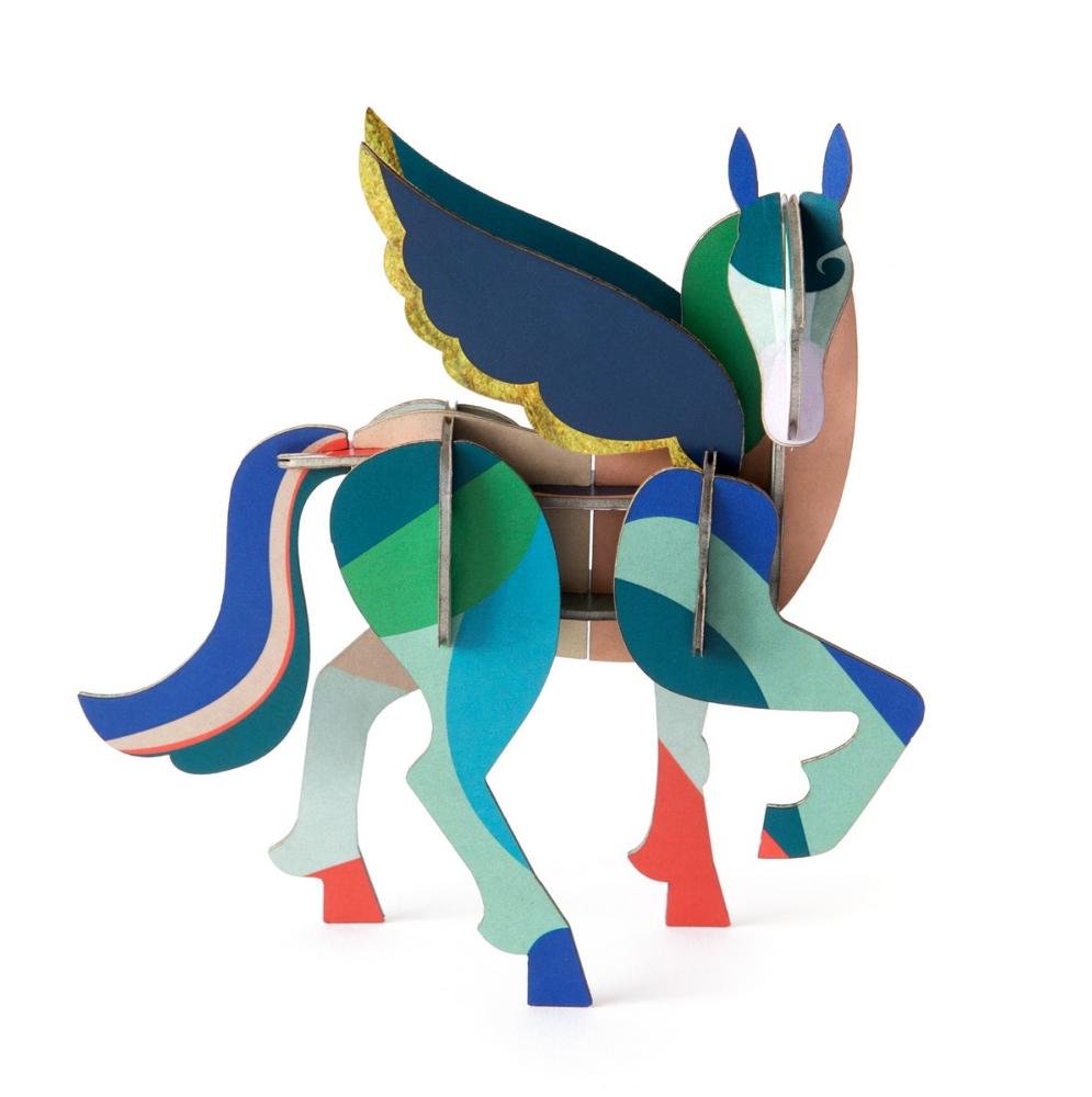 Cheval ailé Pegasus en carton à construire H15cm Studioroof