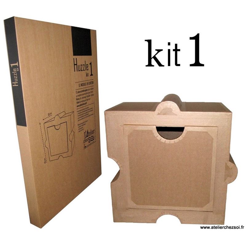 Kit de meuble en carton - Module Huzzle de L'Atelier Chez Soi