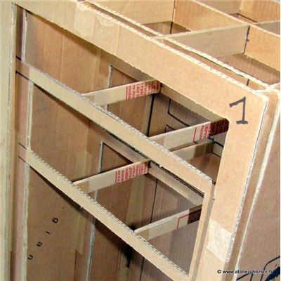 Patron de meuble en carton - Buffet Hoxane de L'Atelier Chez Soi