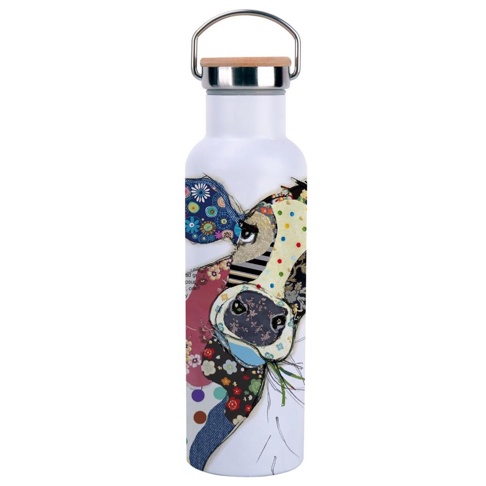 Gourde isotherme Vache Kook Inox avec Anse Bug Art Kiub