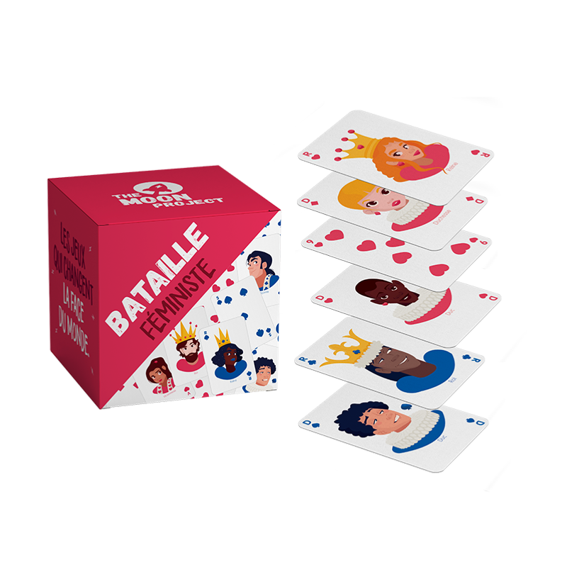 Jeu de carte Bataille Féministe Topla The Moon Project