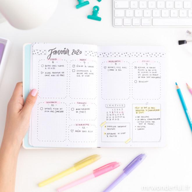 Bullet Journal Pre Rempli