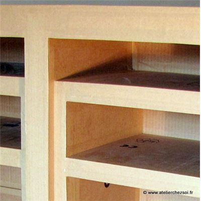 Patron de meuble en carton - Buffet Hoxane de L'Atelier Chez Soi