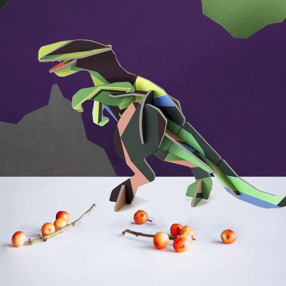 Dinosaure T-Rex en carton à construire H13cm Studioroof